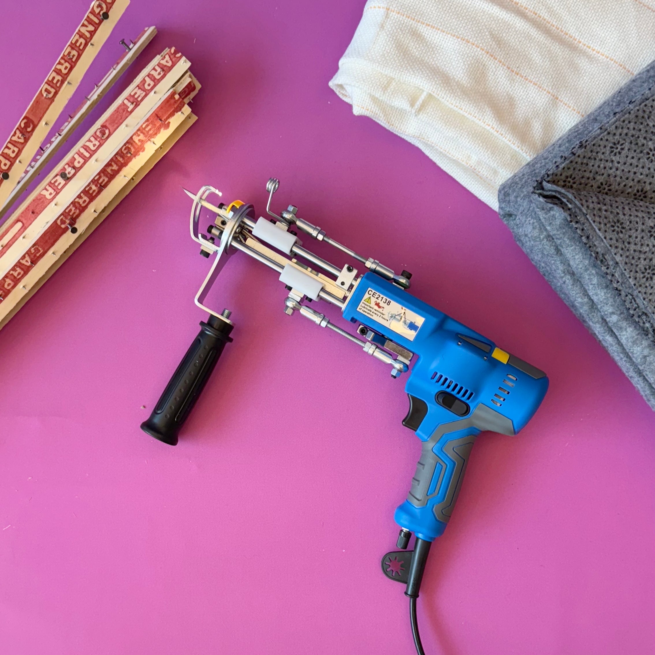 Tufting Starter Saver Set – AK-V Cut Pile Tufting Machine - Carpet Gri ...